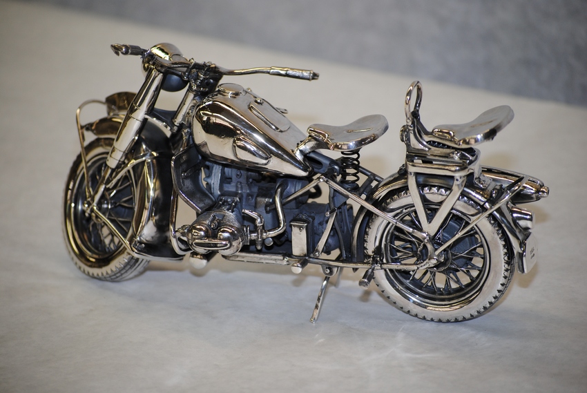 Model in silver 925 motorcycle BMW R 75 – Mazzucato Srl